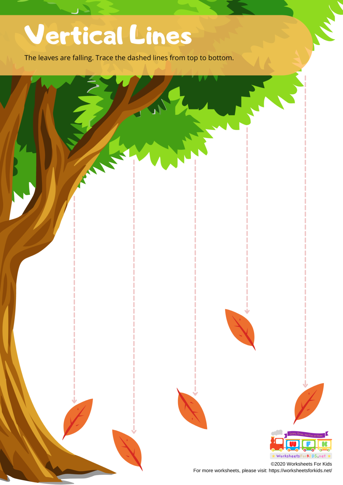 1. Tracing Lines – Vertical (Part 1)