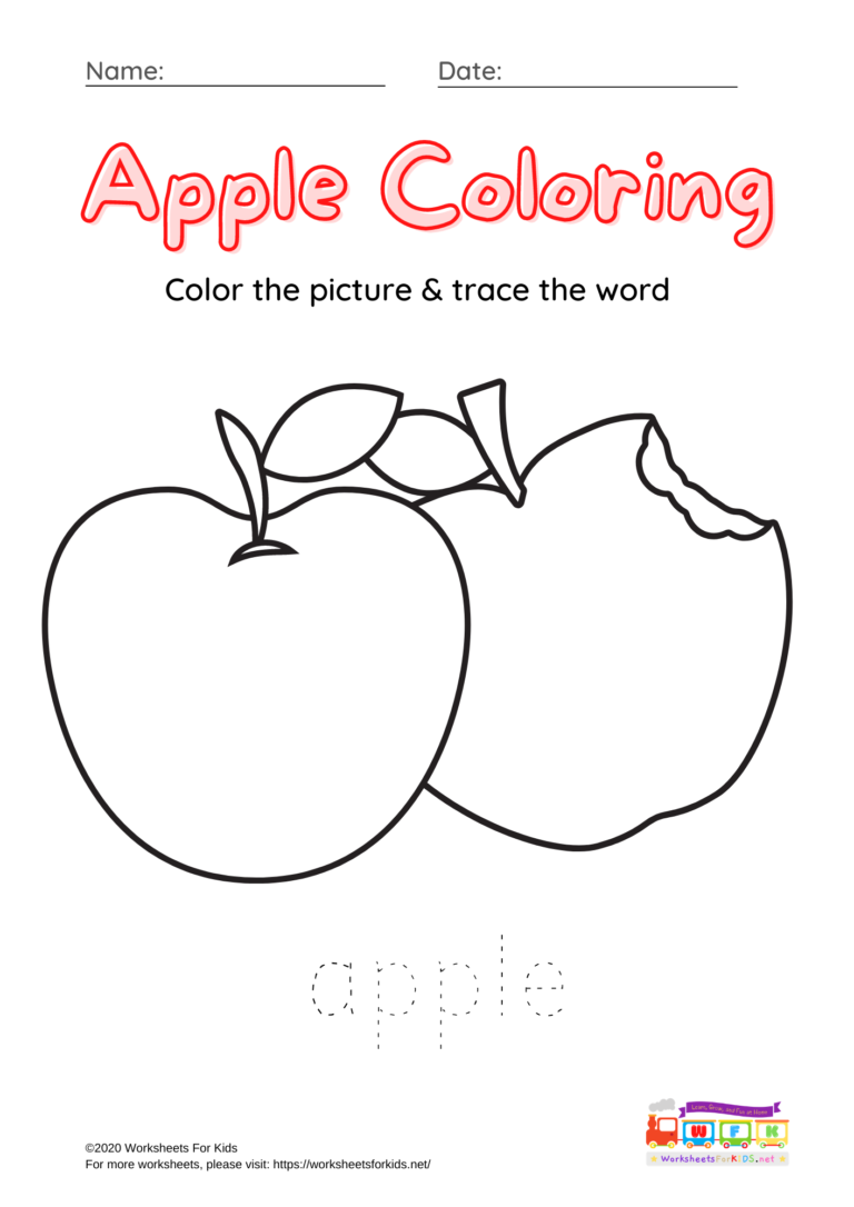 8. Coloring – Apple (Part 2)