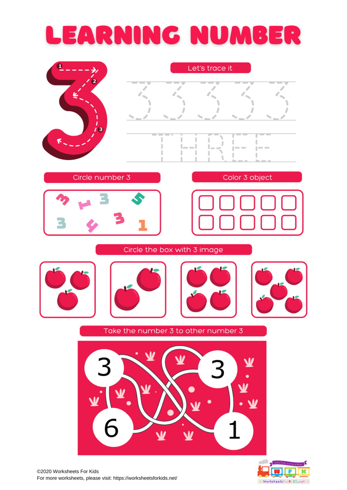 15. Writing Numbers: Number 3