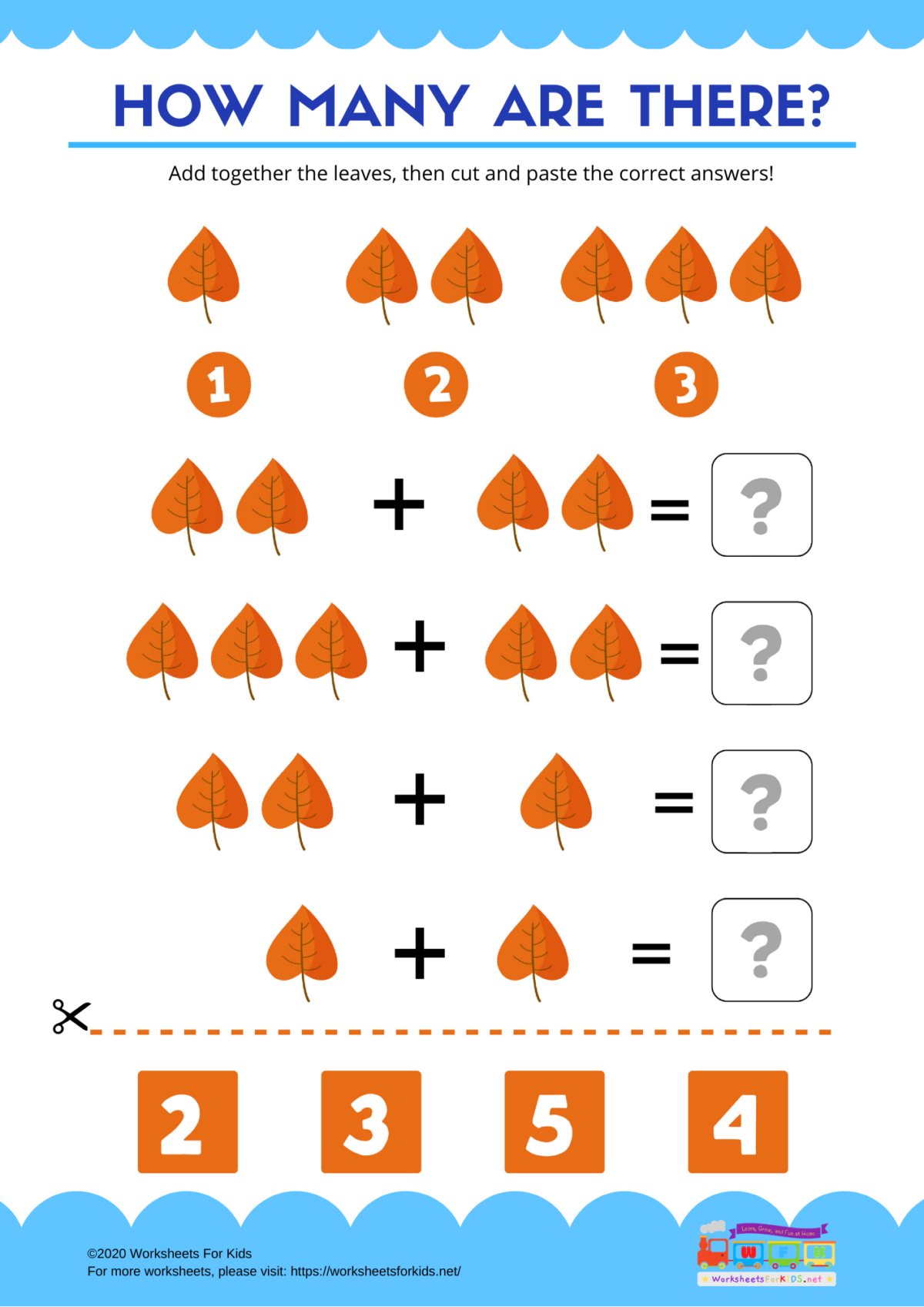 26. Cut and Paste Counting: Leaves (2)